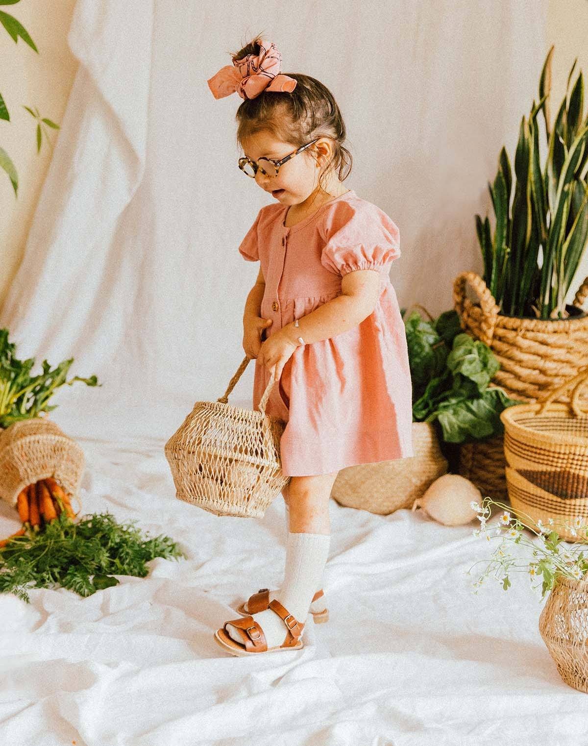 Figge Kids Exclusive Organic Figge Dress - Cherry Blossom | Garmentory