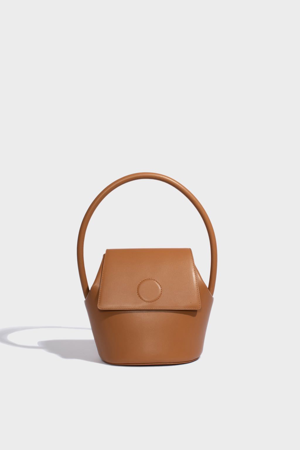 Modern Weaving Arch Top Handle Bucket Bag - Canyon | Garmentory
