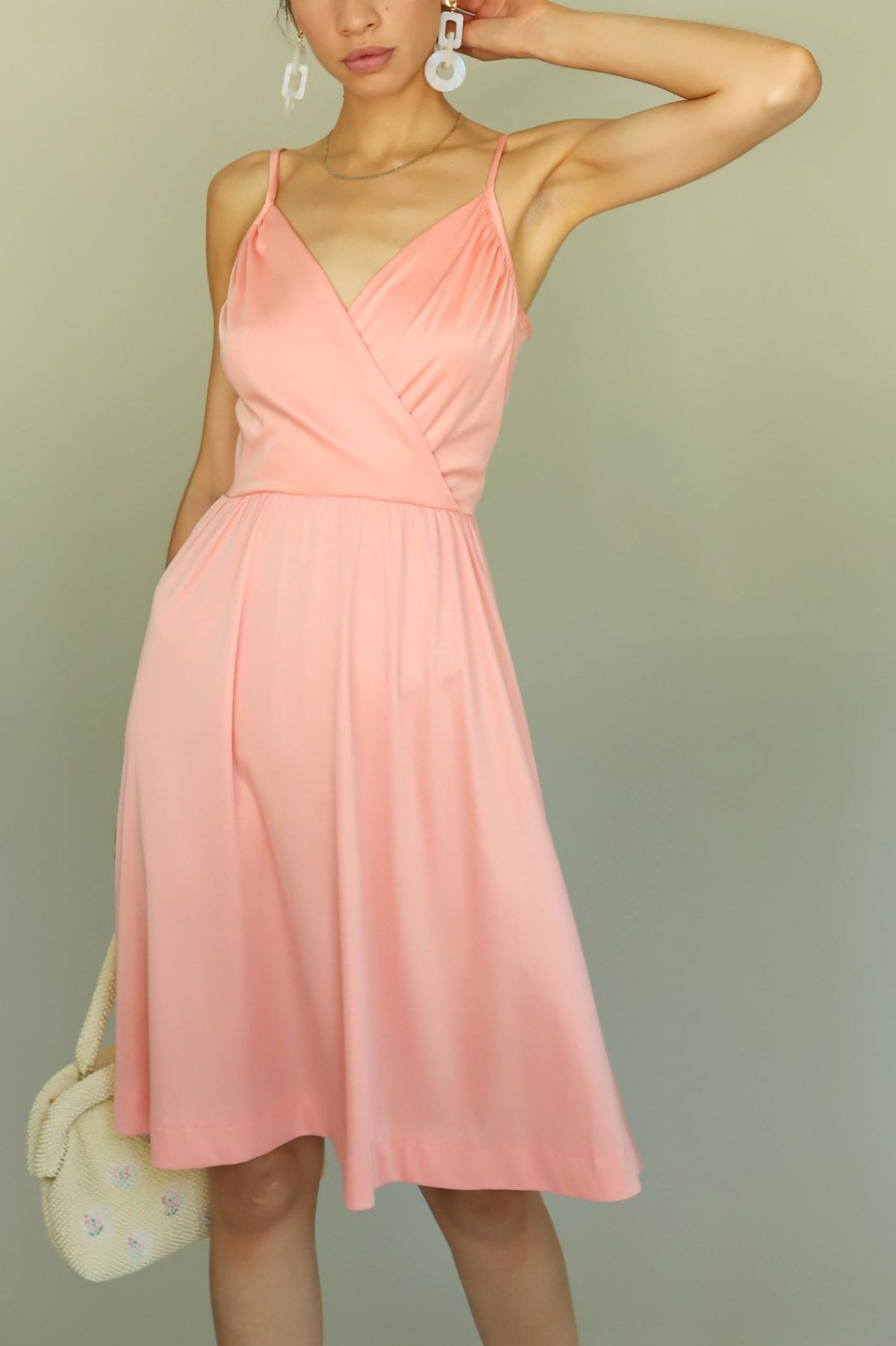 Vintage 70s Disco Dress - Pink | Garmentory