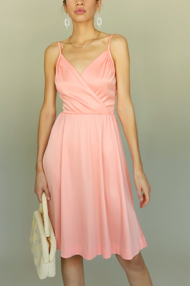 Vintage 70s Disco Dress - Pink | Garmentory