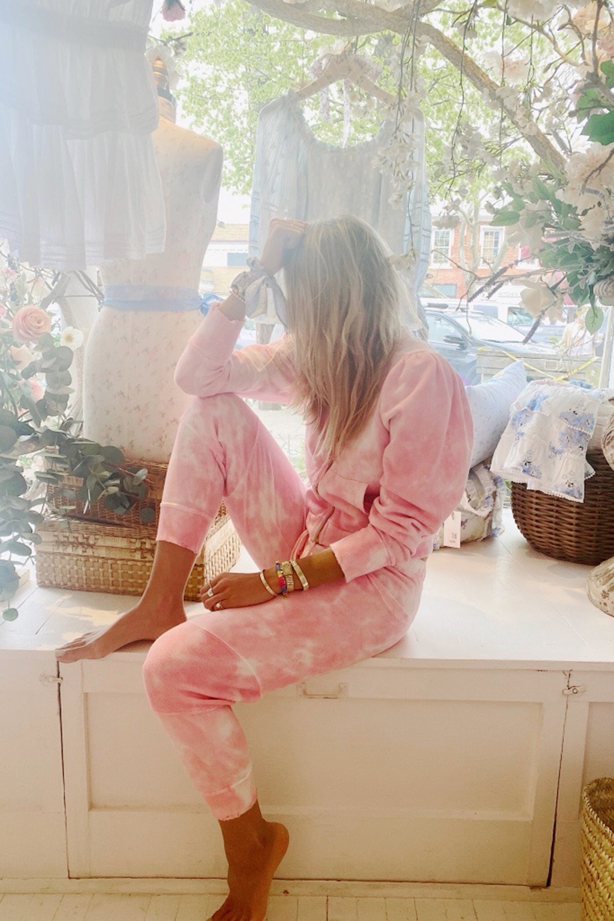 LoveShackFancy Minnow Jacket - Blossom Pink Hand Dye | Garmentory