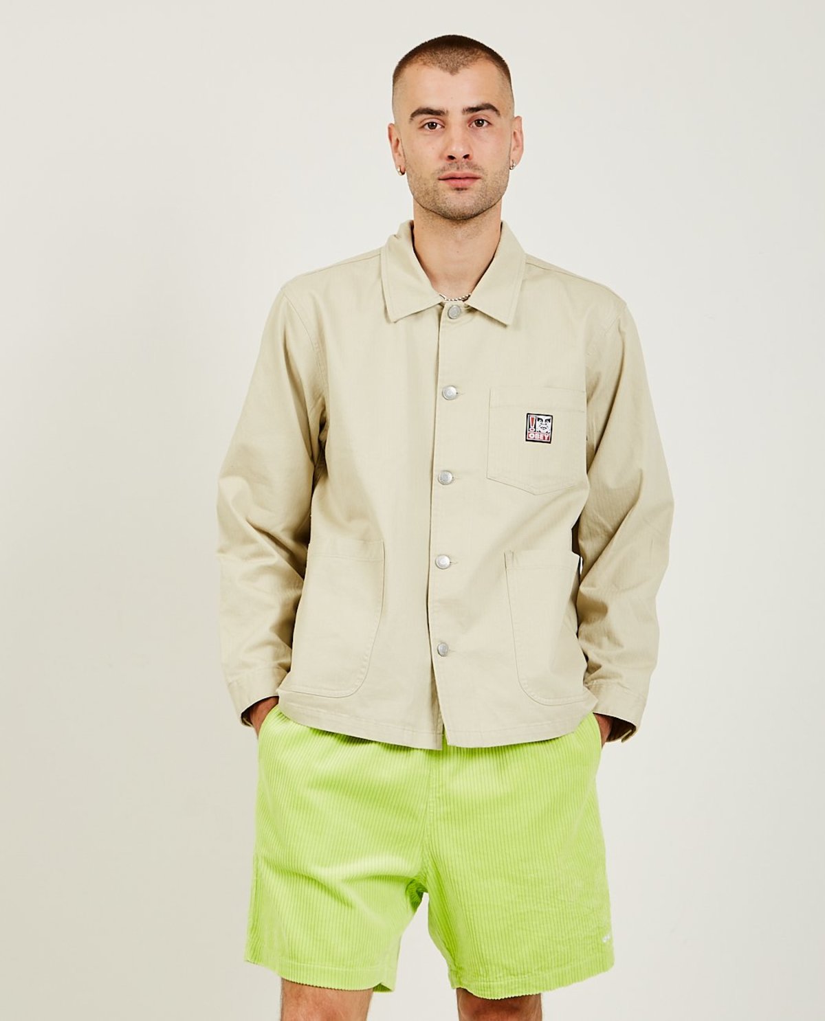 Obey Pebble Chore Jacket - Natural | Garmentory