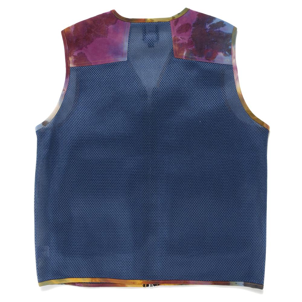 Brain Dead Dyed Canvas Spacer Mesh Tactical Vest - Tie Dye | Garmentory