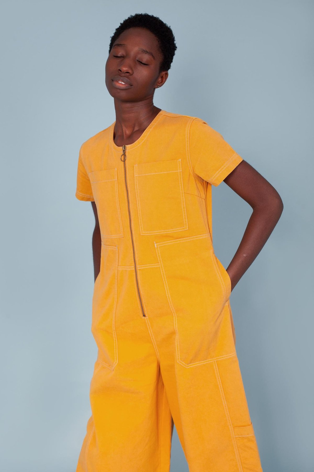 L.F. Markey Felix Boilersuit - Saffron | Garmentory