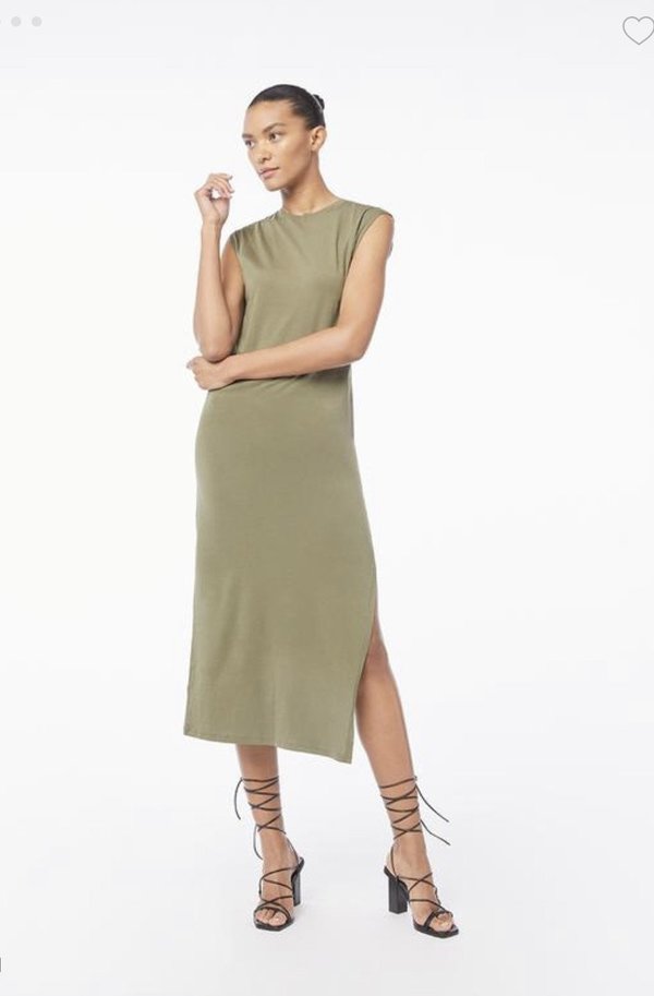 FRAME Denim Le Muscle Maxi Dress - Military | Garmentory