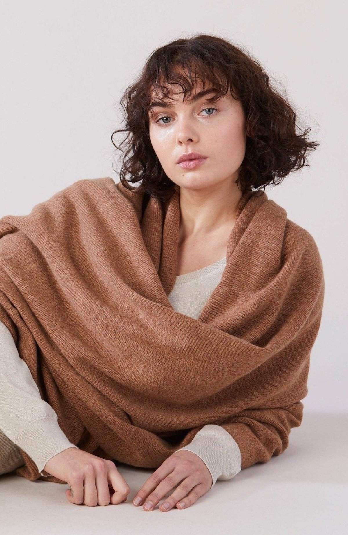 Laing Home The Napper Cashmere Blanket - Whiskey | Garmentory