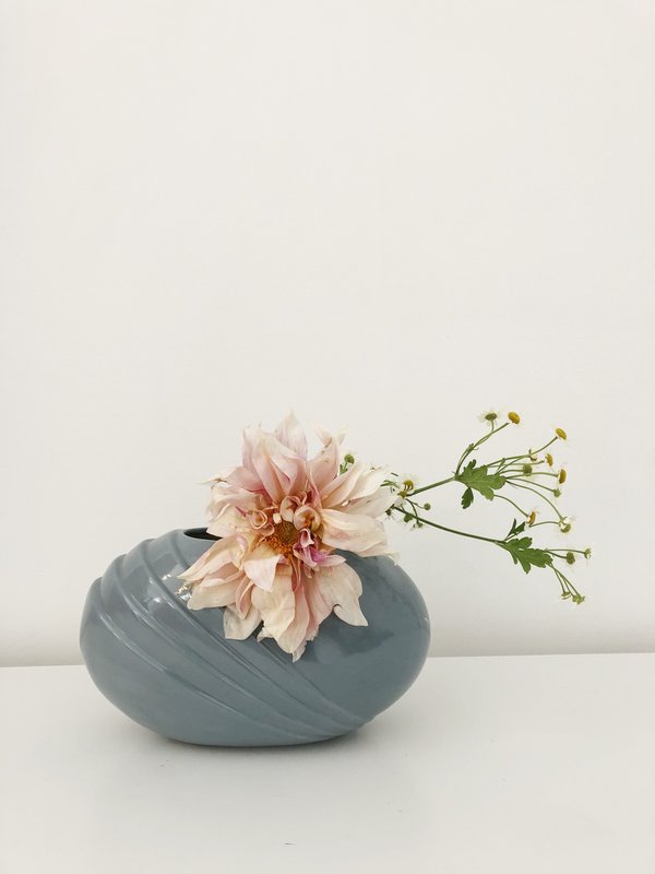 Vintage Art Deco Vase - Baby Blue | Garmentory