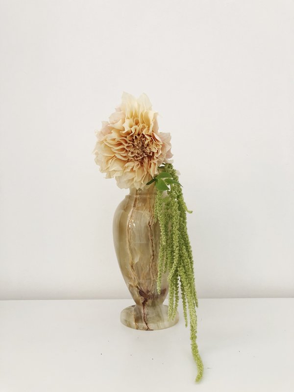 Vintage Polished Alabaster Vase | Garmentory