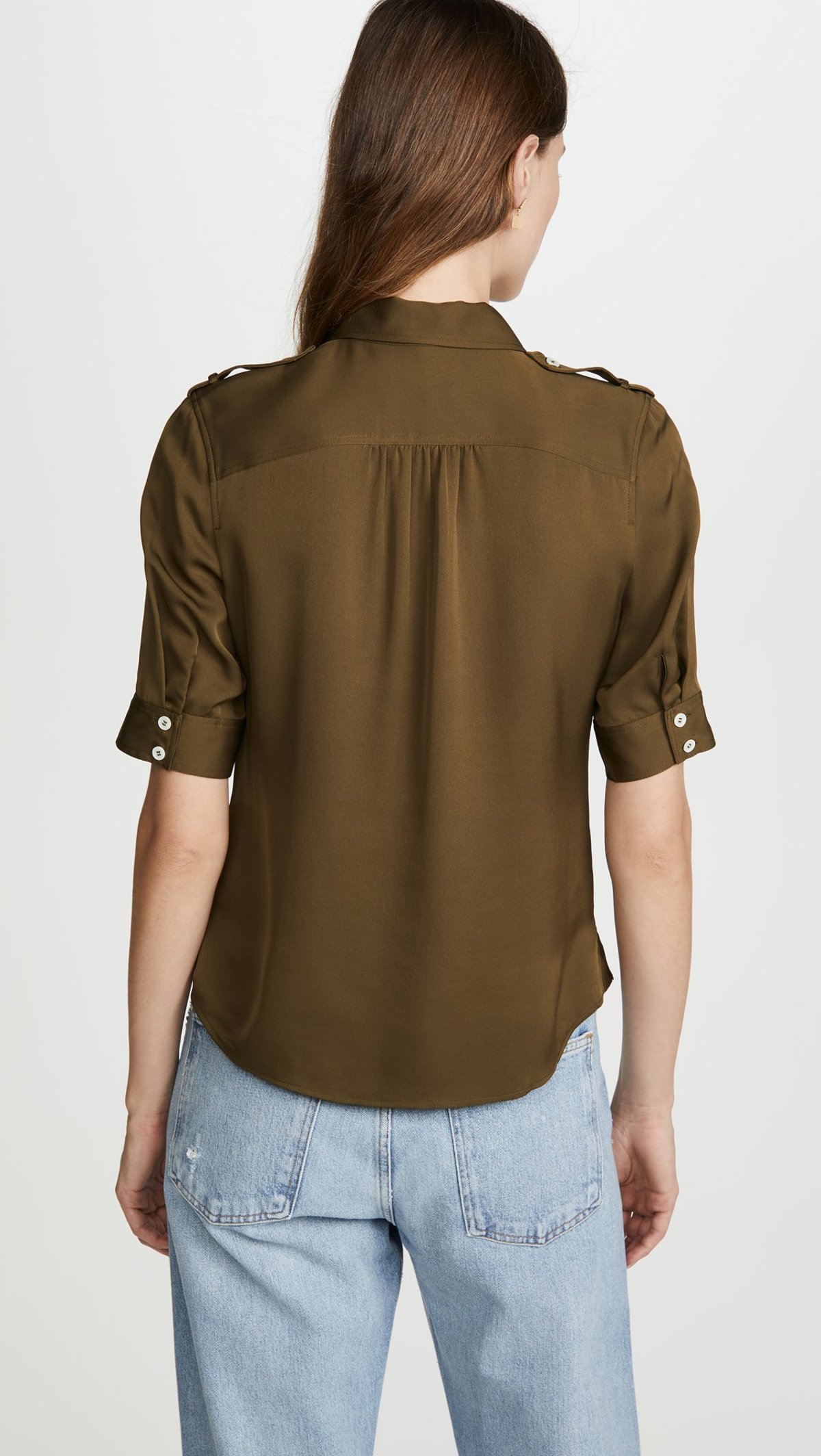 FRAME Denim Epaulette 70's Shirt | Garmentory