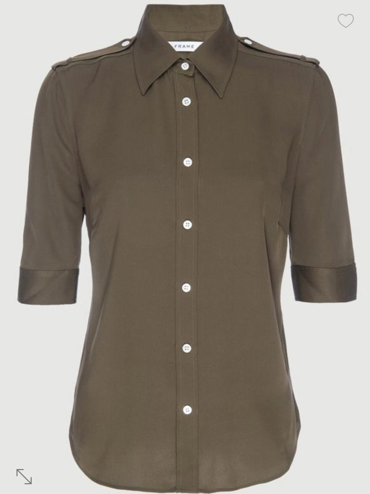 FRAME Denim Epaulette 70's Shirt | Garmentory