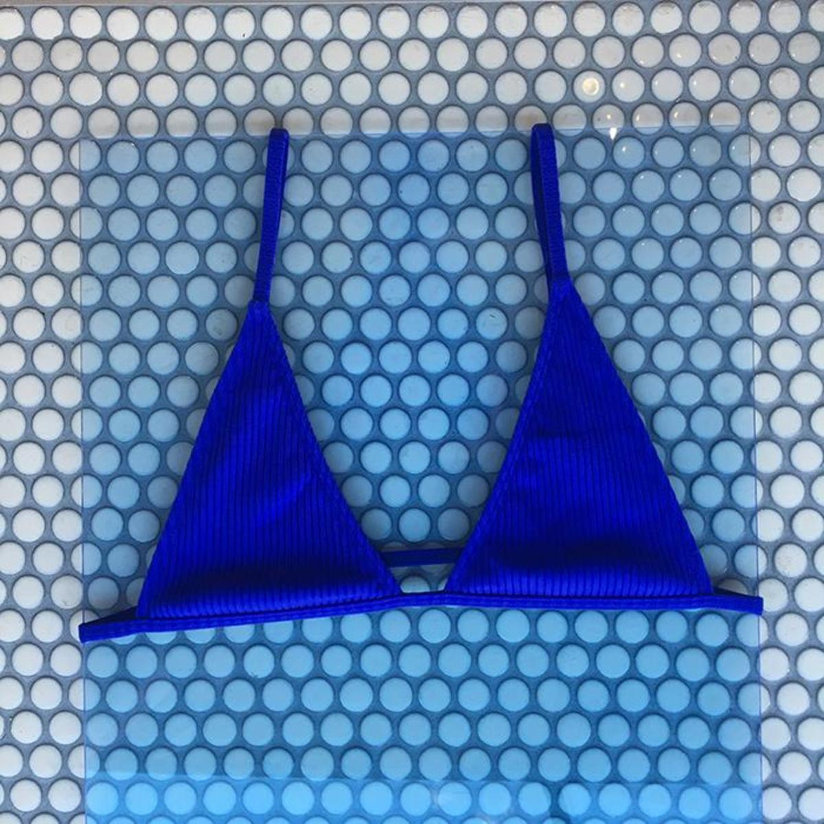 Minimale Animale Mirage Ribbed Bikini Top - Electric Blue | Garmentory