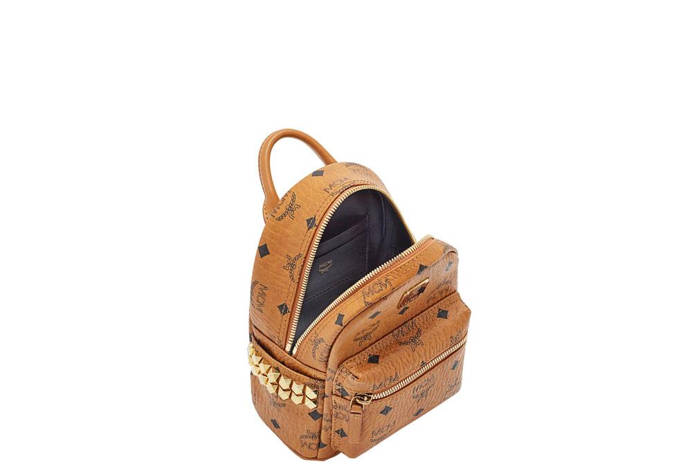 MCM Stark Bebe Boo Backpack - Visetos Cognac | Garmentory