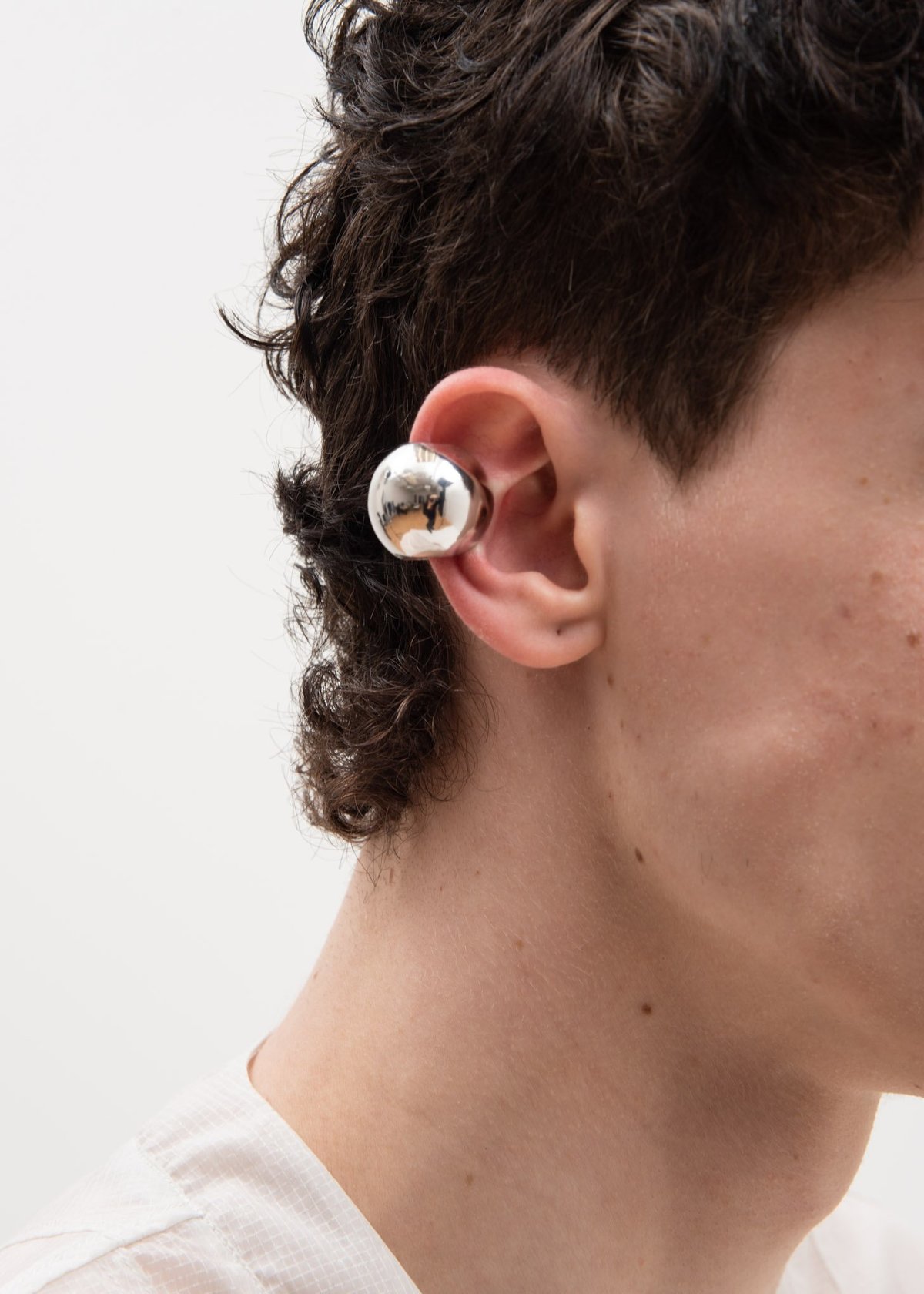 Alan Crocetti 25 Sphere Ear Cuff - Silver | Garmentory