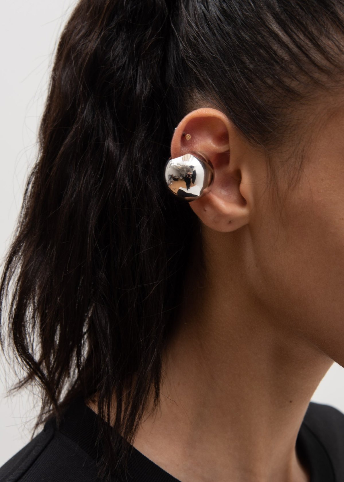 Alan Crocetti 25 Sphere Ear Cuff - Silver | Garmentory