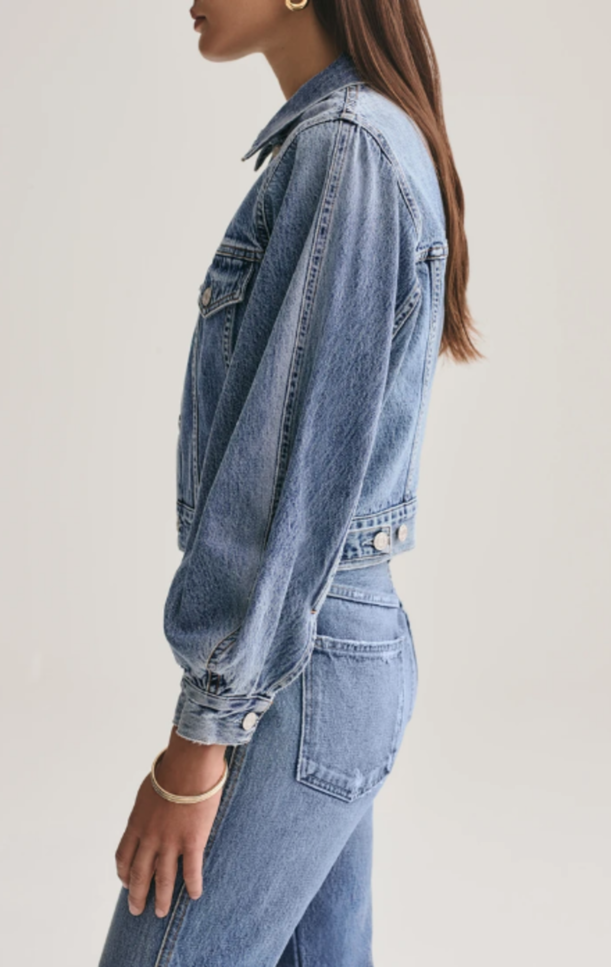 AGOLDE Alik Balloon Sleeve Jacket - Hypnosis | Garmentory