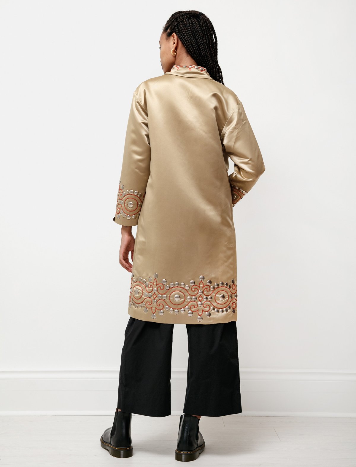 BODE Studded Satin Coat | Garmentory