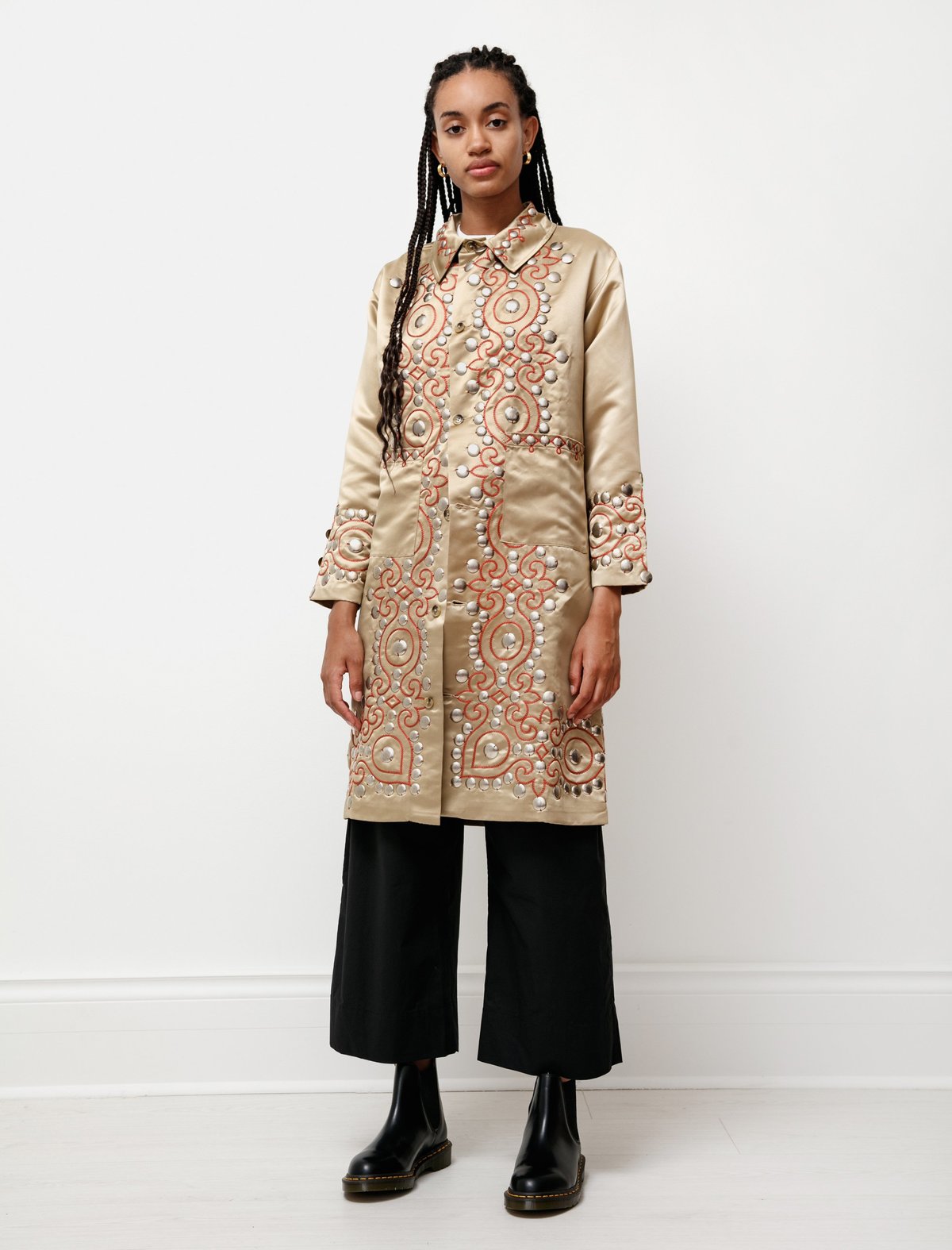 BODE Studded Satin Coat | Garmentory