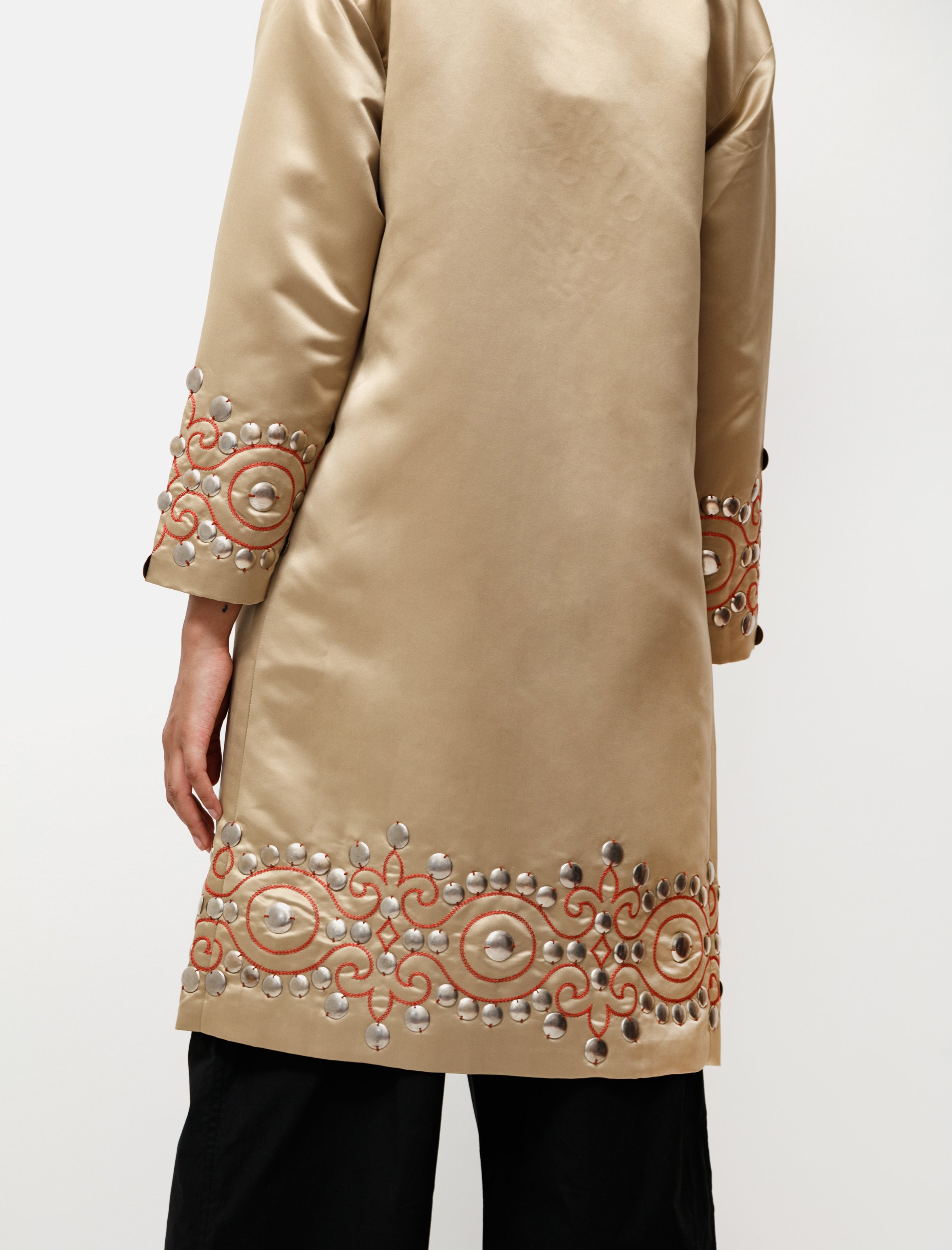 BODE Studded Satin Coat | Garmentory