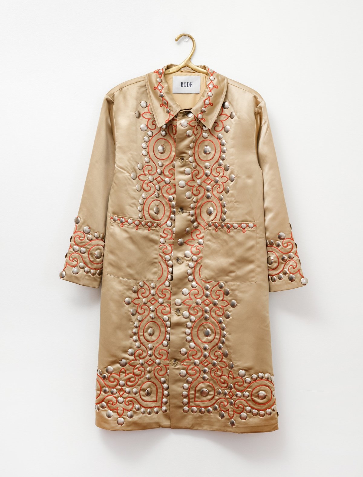 BODE Studded Satin Coat | Garmentory