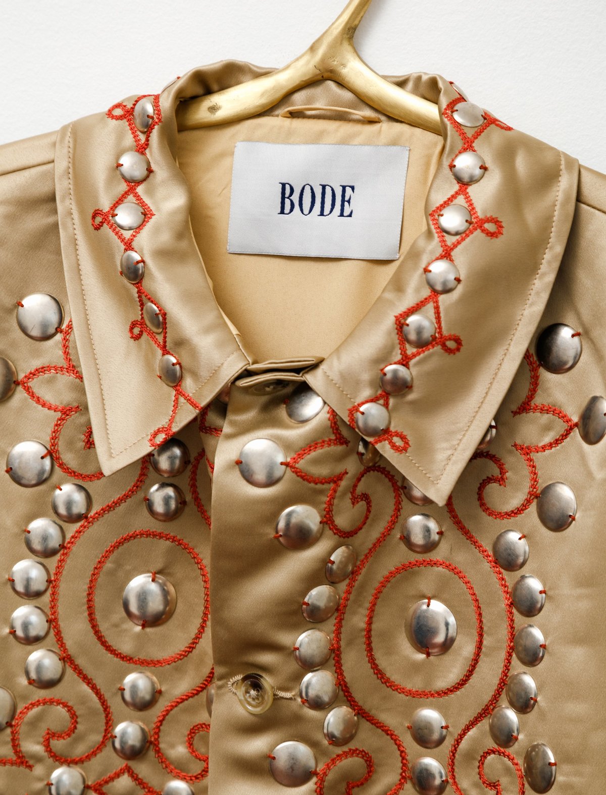 BODE Studded Satin Coat | Garmentory