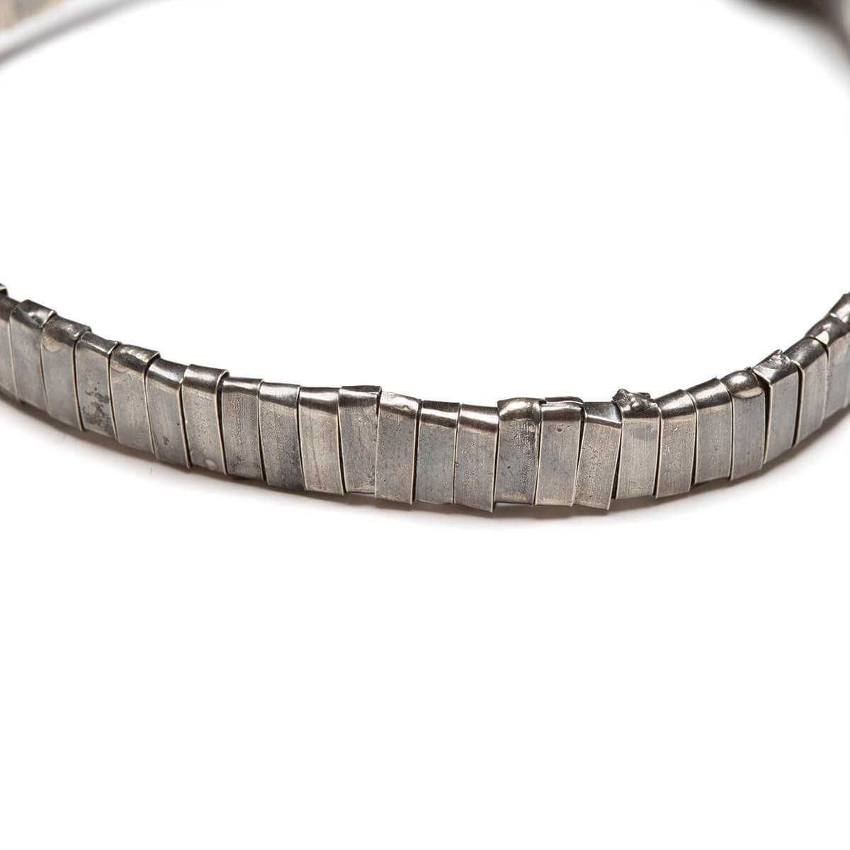 GOTI leather bracelet - Silver | Garmentory