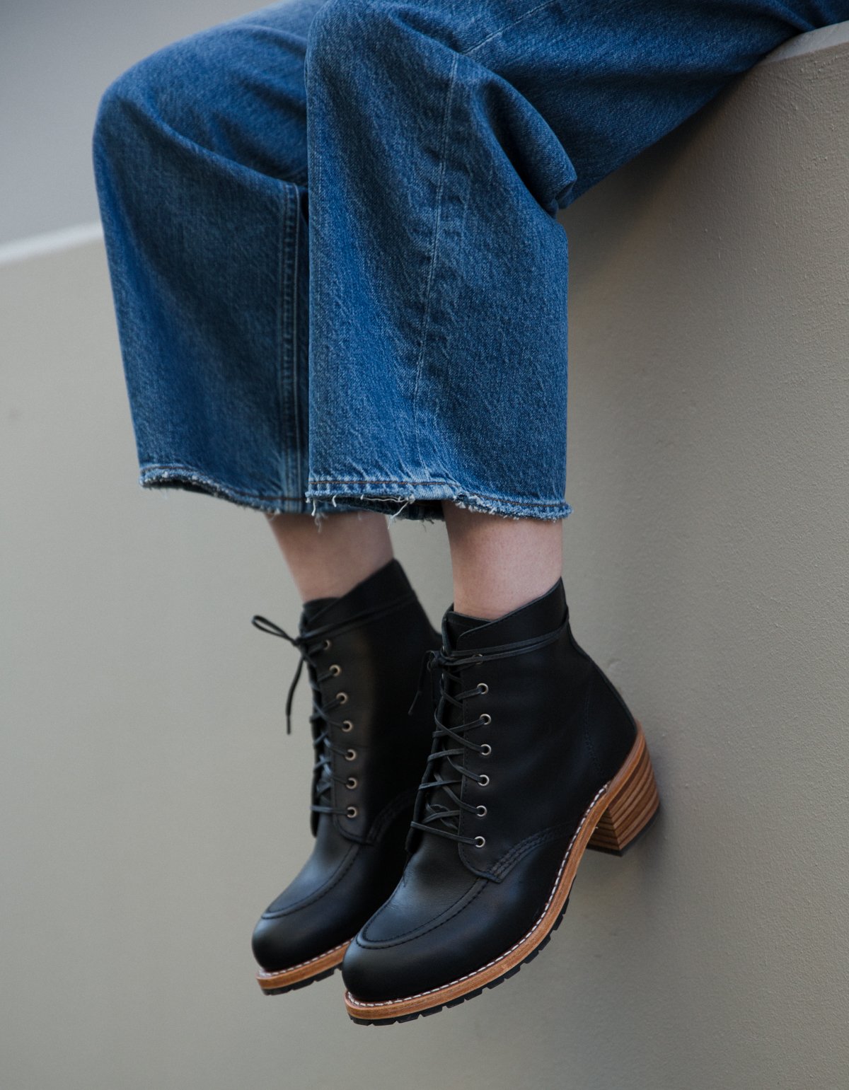 Red Wing Shoes Clara Boot in Boundary Leather - Black | Garmentory
