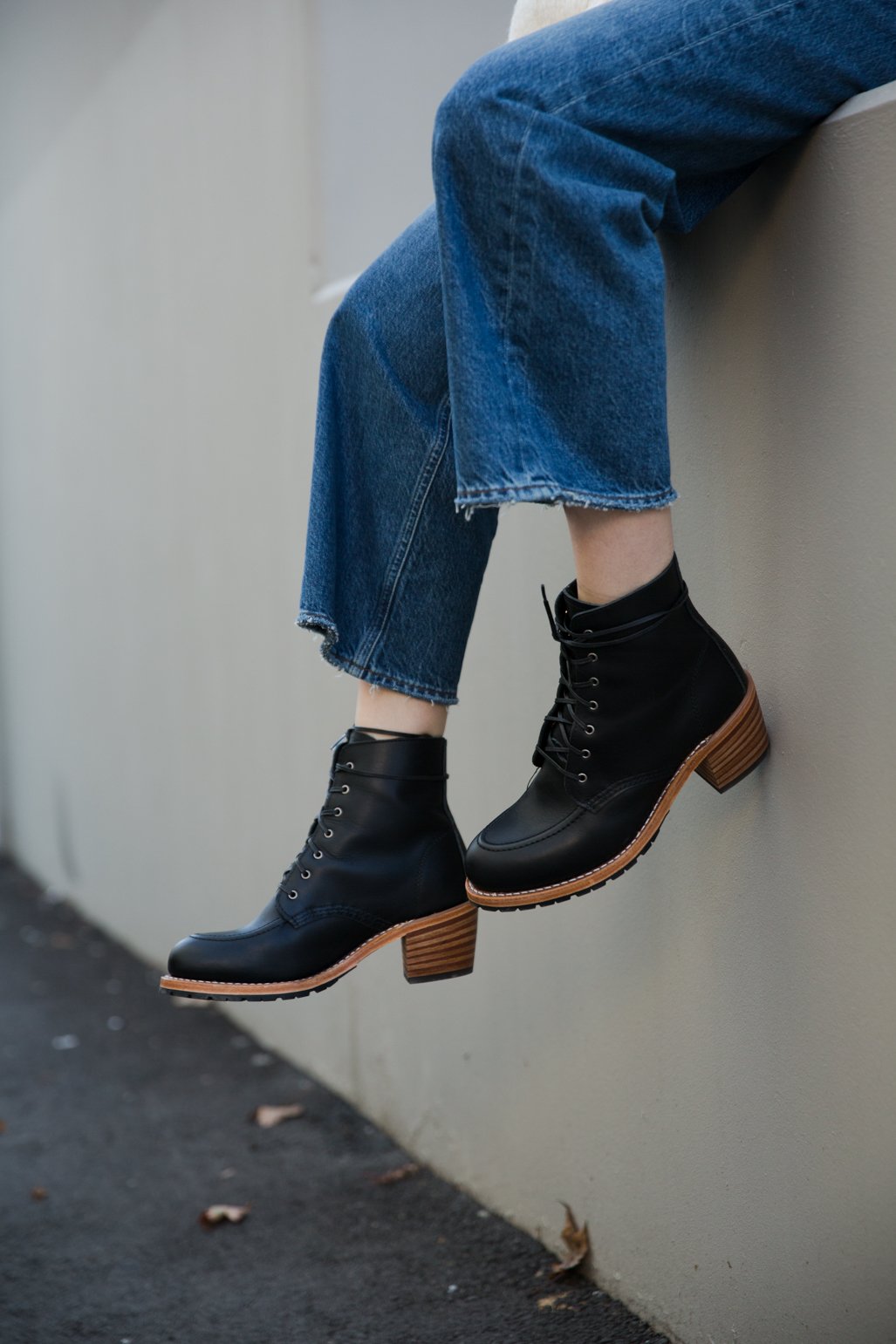 Red Wing Shoes Clara Boot in Boundary Leather - Black | Garmentory