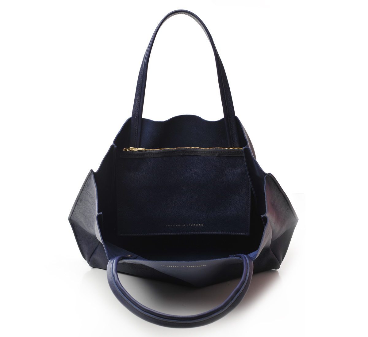 Ampersand As Apostrophe Midnight Blue Soft Sideways Tote | Garmentory