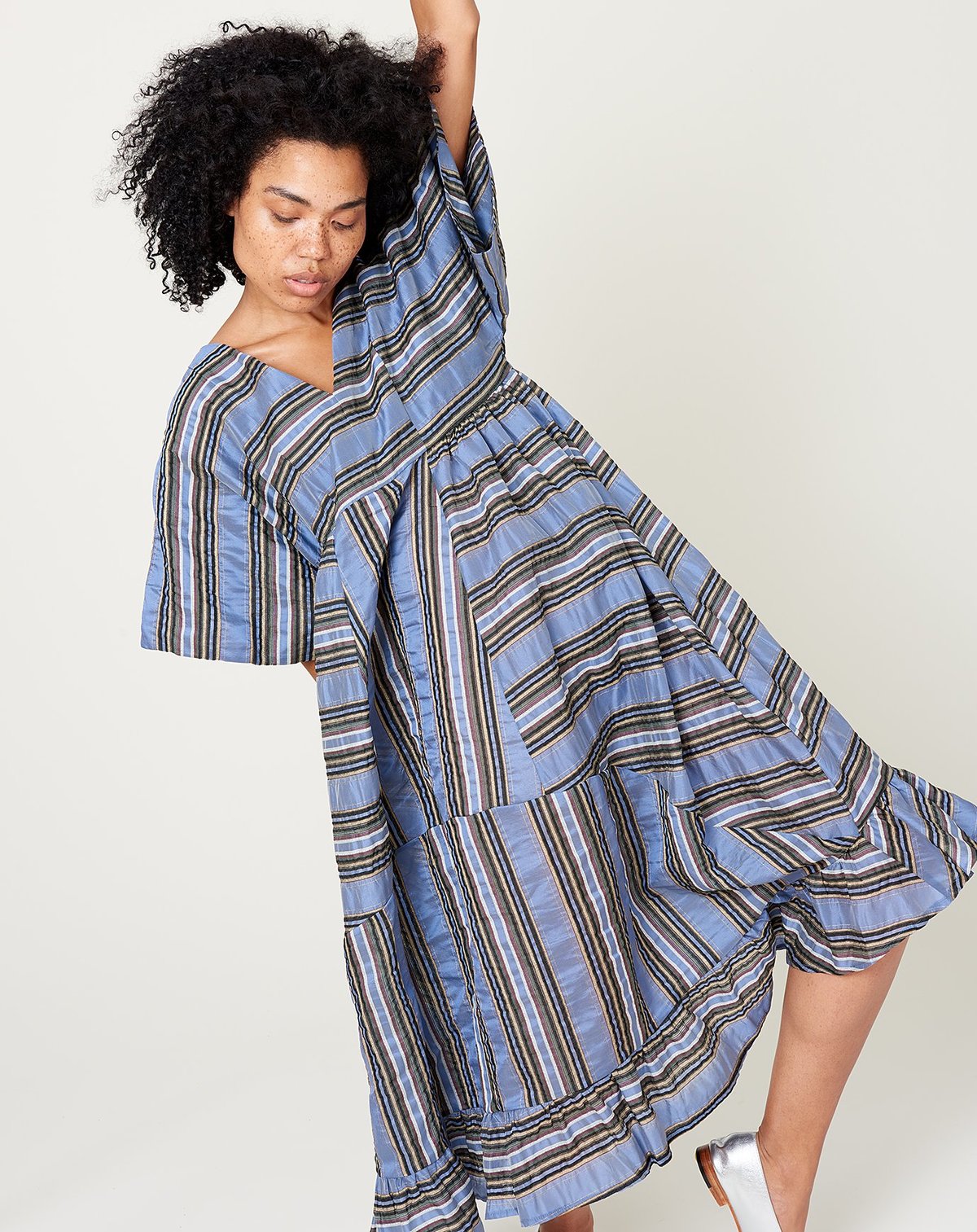 Henrik Vibskov Prawn Dress - Multistripe | Garmentory