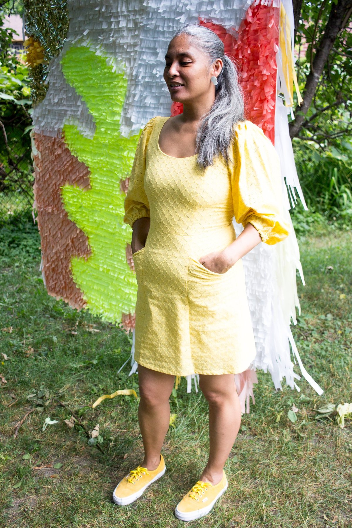 Birds of North America Hummingbird Dress - Yellow | Garmentory