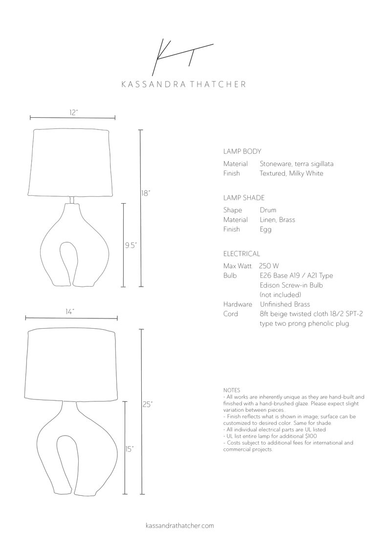 Kassandra Thatcher Hepworth Lamp | Garmentory