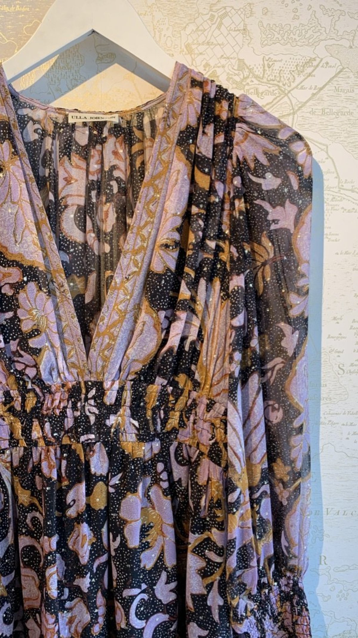 Ulla Johnson Rosetta Deep-V Mini Dress - Batik | Garmentory