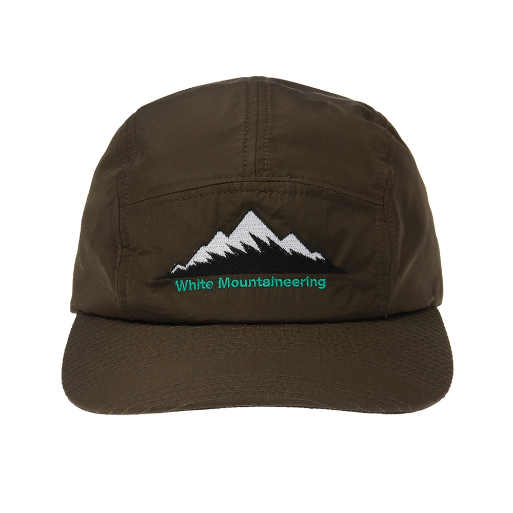Mountain Logo Embroidered Jet Cap - Khaki | Garmentory