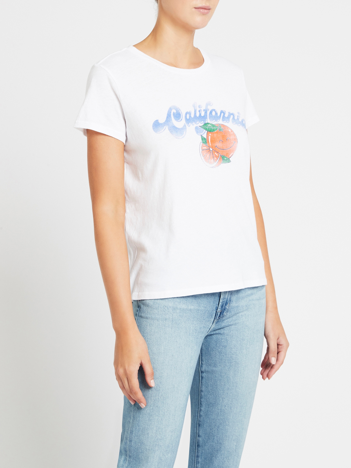 Mother Denim The Boxy Goodie Goodie Tee - California Oranges | Garmentory