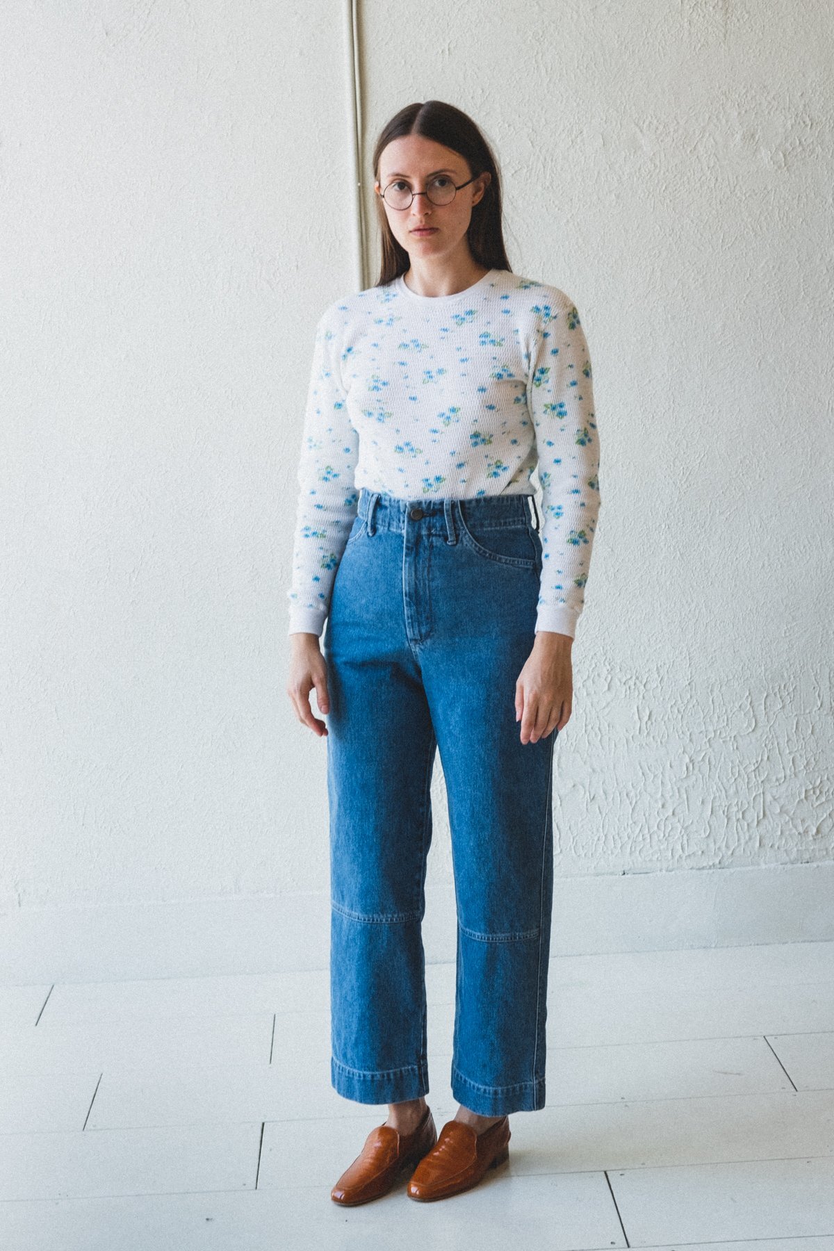 Vintage Waffle Tee - Floral | Garmentory