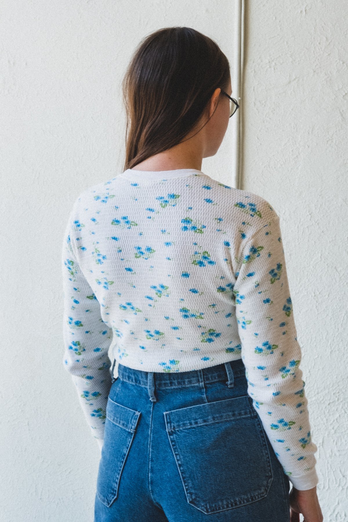 Vintage Waffle Tee - Floral | Garmentory