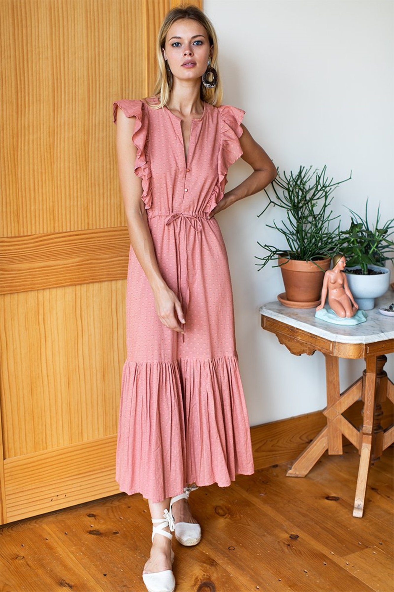Emerson Fry Chandra Dress - Muted Clay | Garmentory