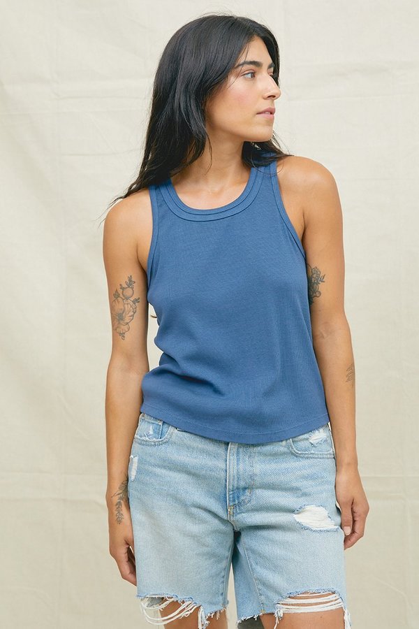 Back Beat Co. Hemp Rib Double Band Tank | Garmentory