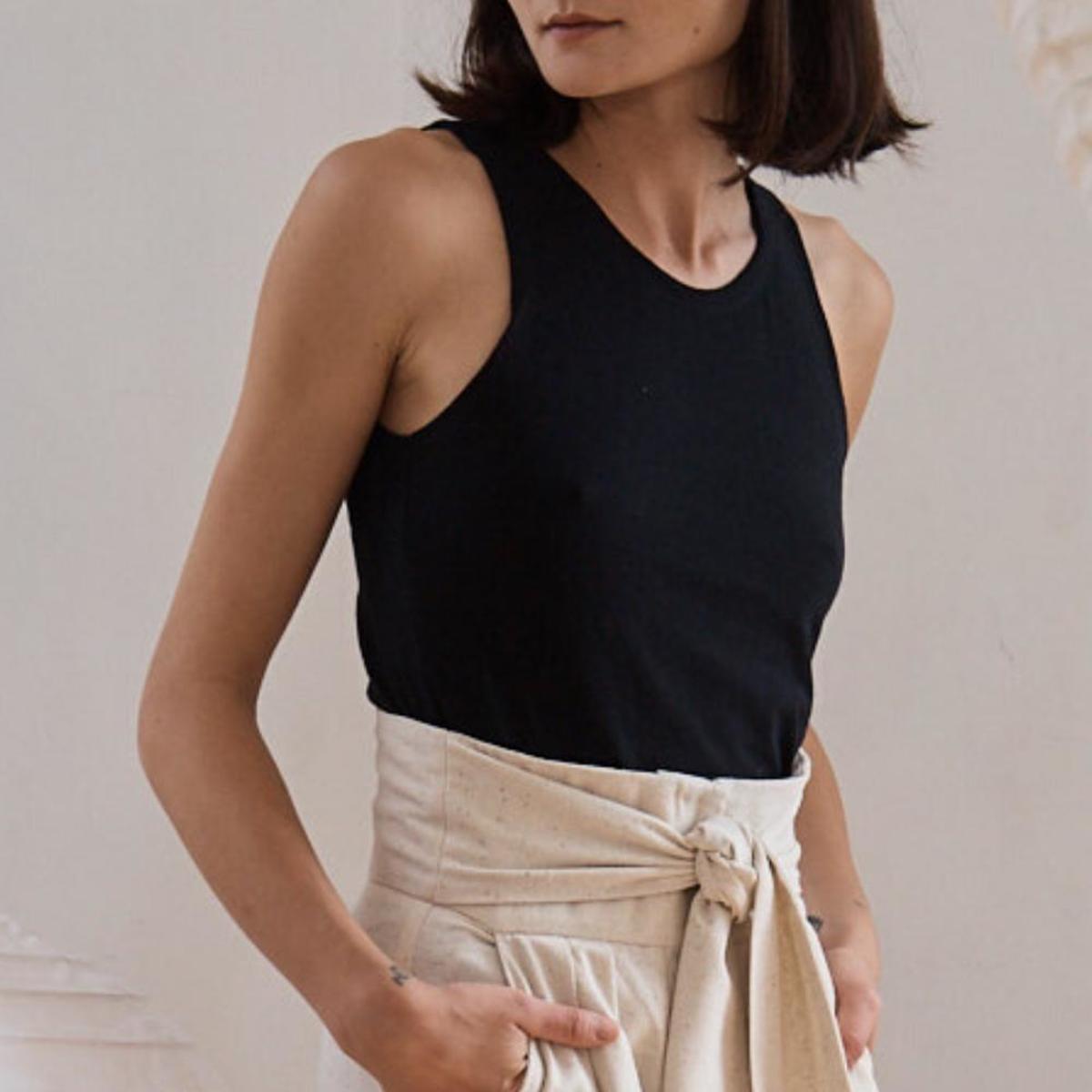 St. Agni Ryoko Singlet - Black | Garmentory