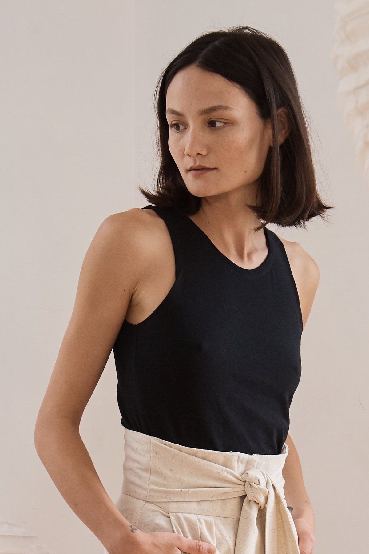 St. Agni Ryoko Singlet - Black | Garmentory