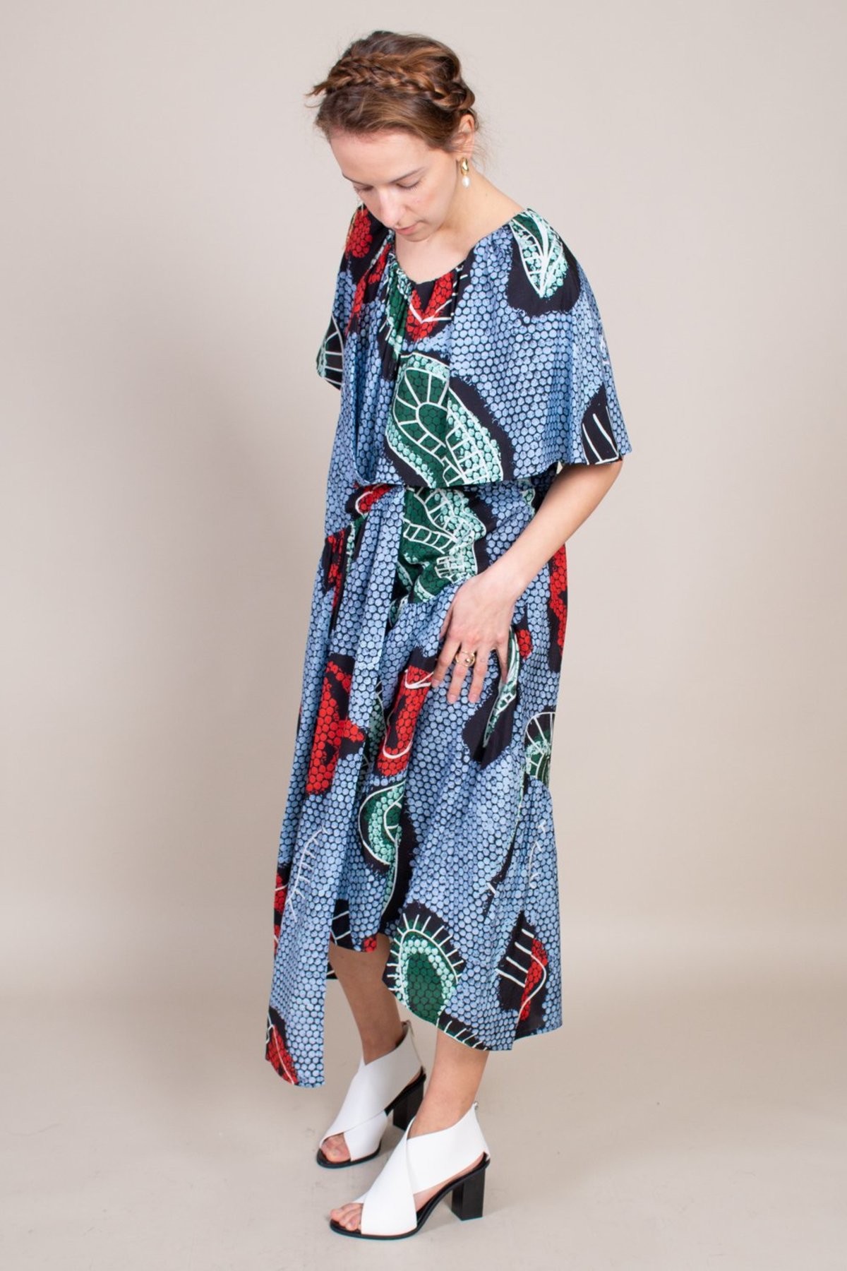 Christian Wijnants Damba Dress - Blue Paisley | Garmentory