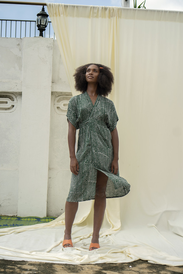 Osei-Duro Sampa Dress - Bullfrog by Moonlight | Garmentory
