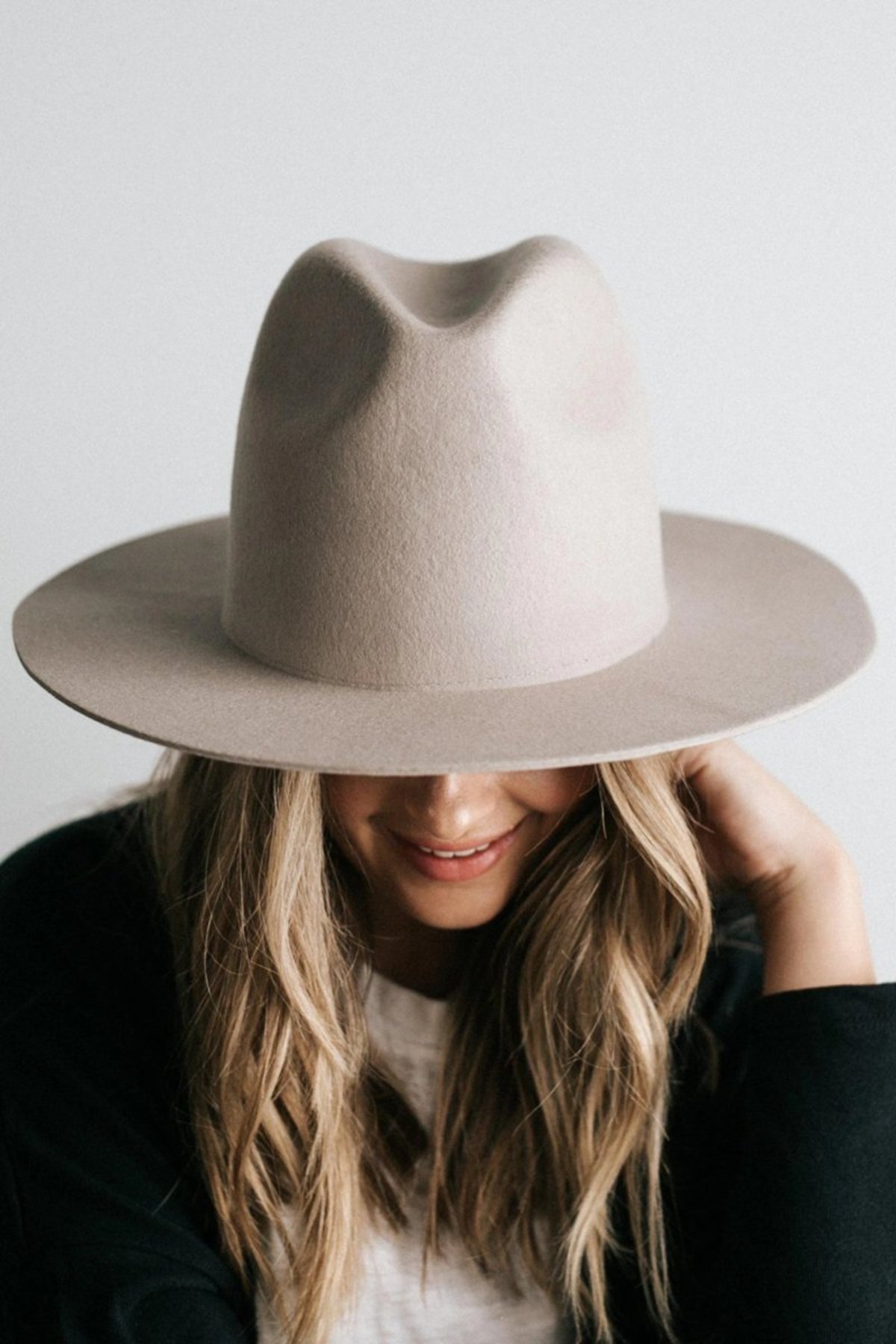 GiGi Pip Billie Tall Fedora Hat - Ivory | Garmentory