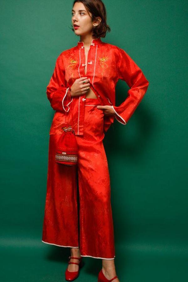 Vintage Chinese Pj Set | Garmentory