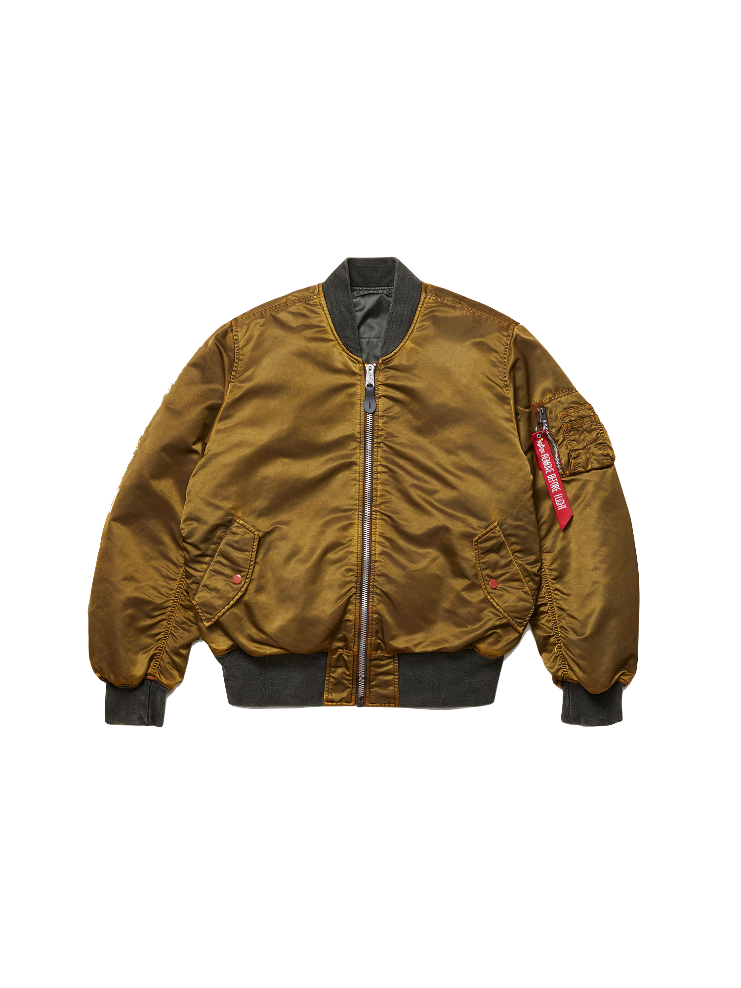 ALPHA INDUSTRIES MA-1 Blood Chit Battlewash Flight Jacket - Emergency ...