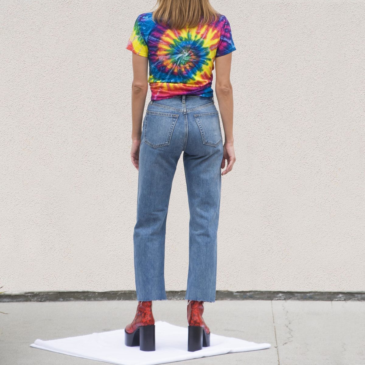 RE/DONE 70s Stove Pipe Jean - Medium Vain | Garmentory