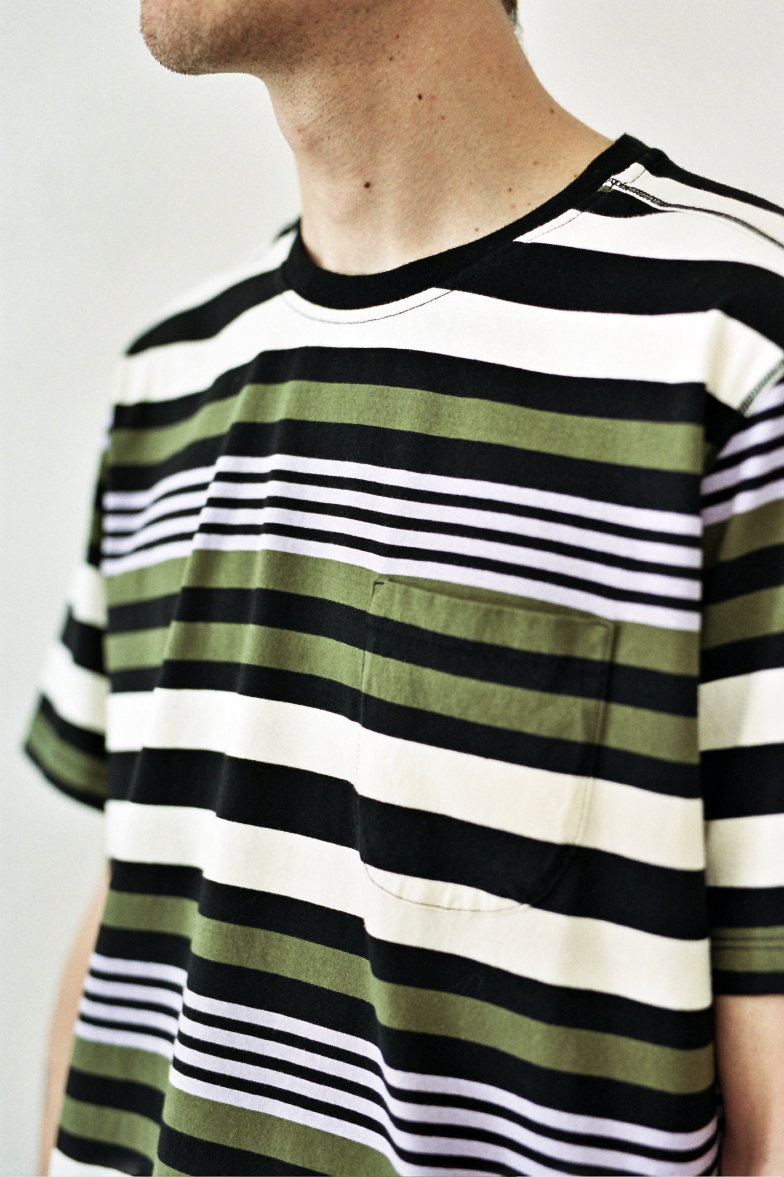 Pop Trading Company Striped Pocket T-Shirt - Multicolour | Garmentory