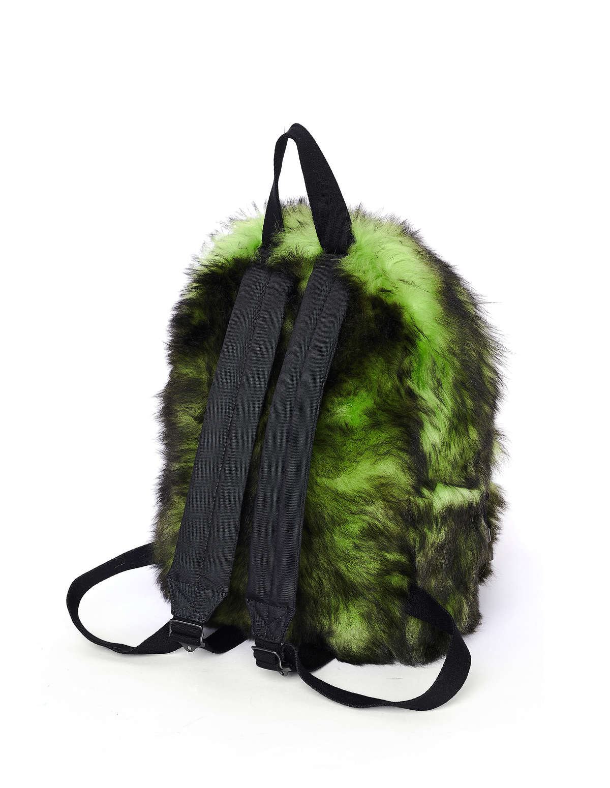 Vetements Green Faux Fur Backpack | Garmentory