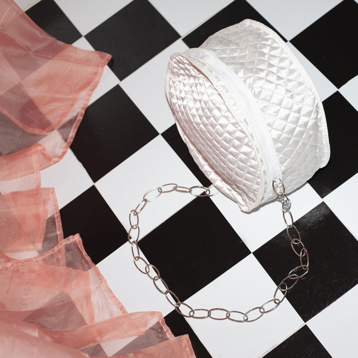 Vintage Kintsugi Quilted Hat Box Bag | Garmentory