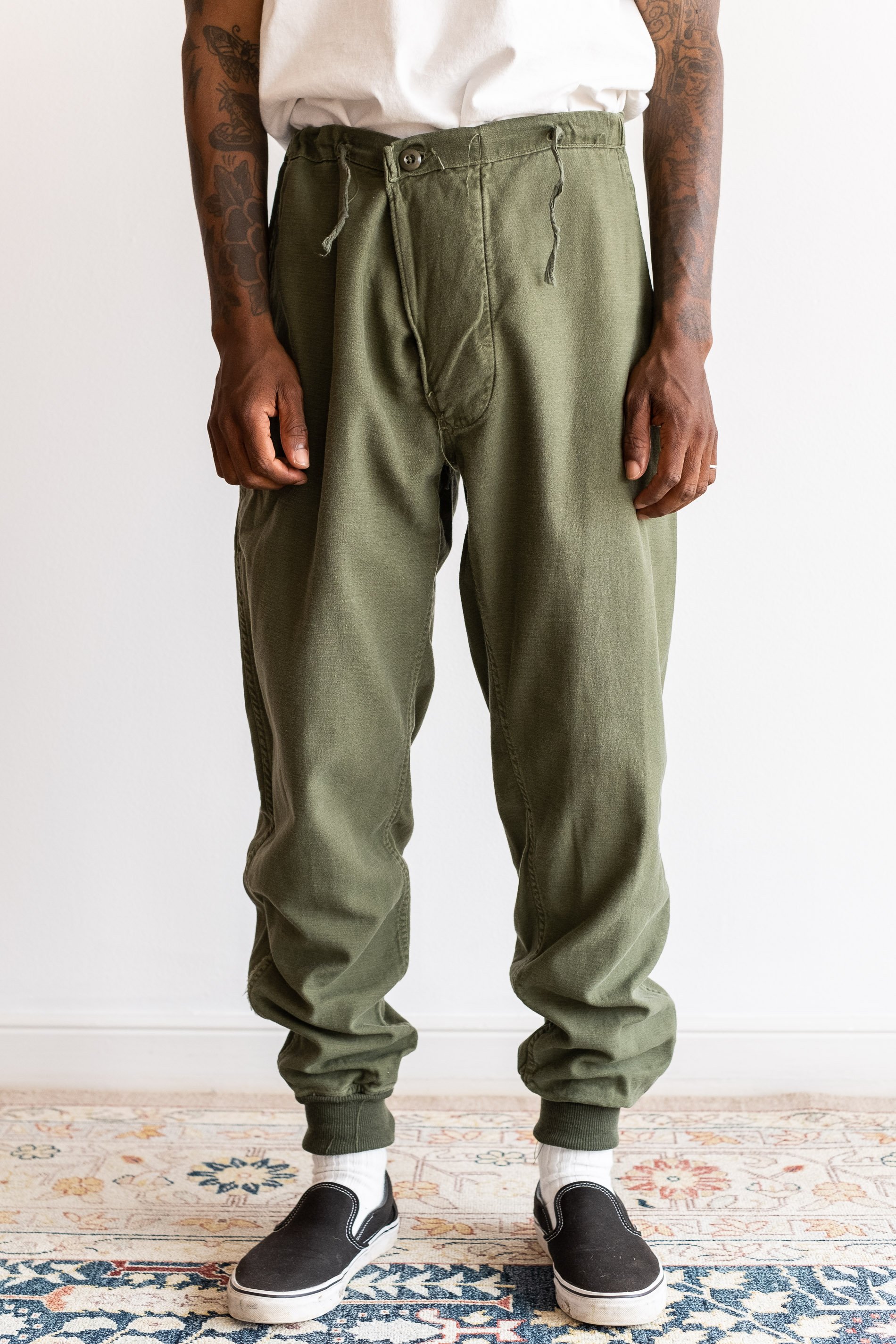 Vintage Drawstring Pants - Army | Garmentory